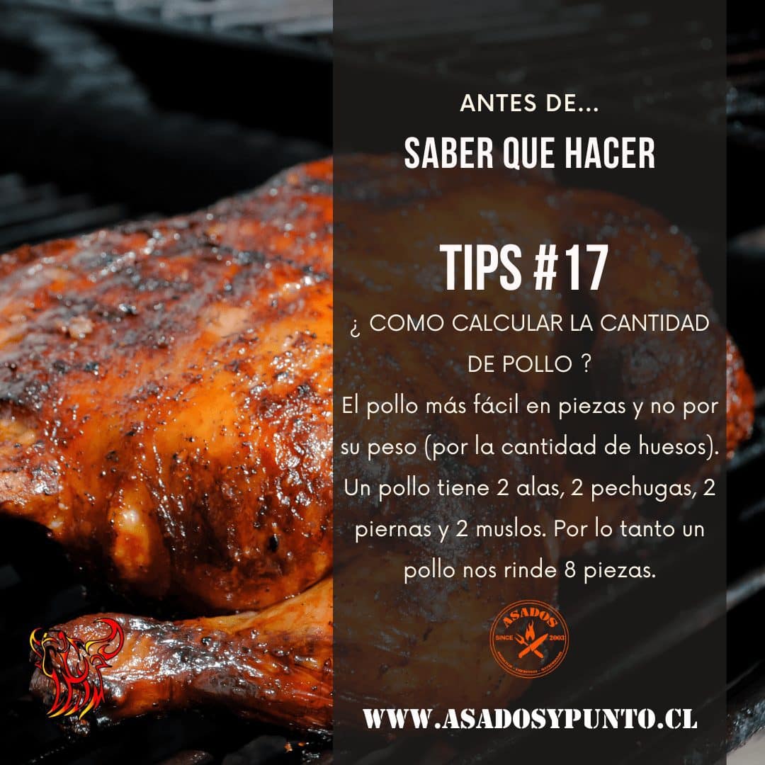 Como calcular la cantidad de pollo para un asado - Asados y Punto