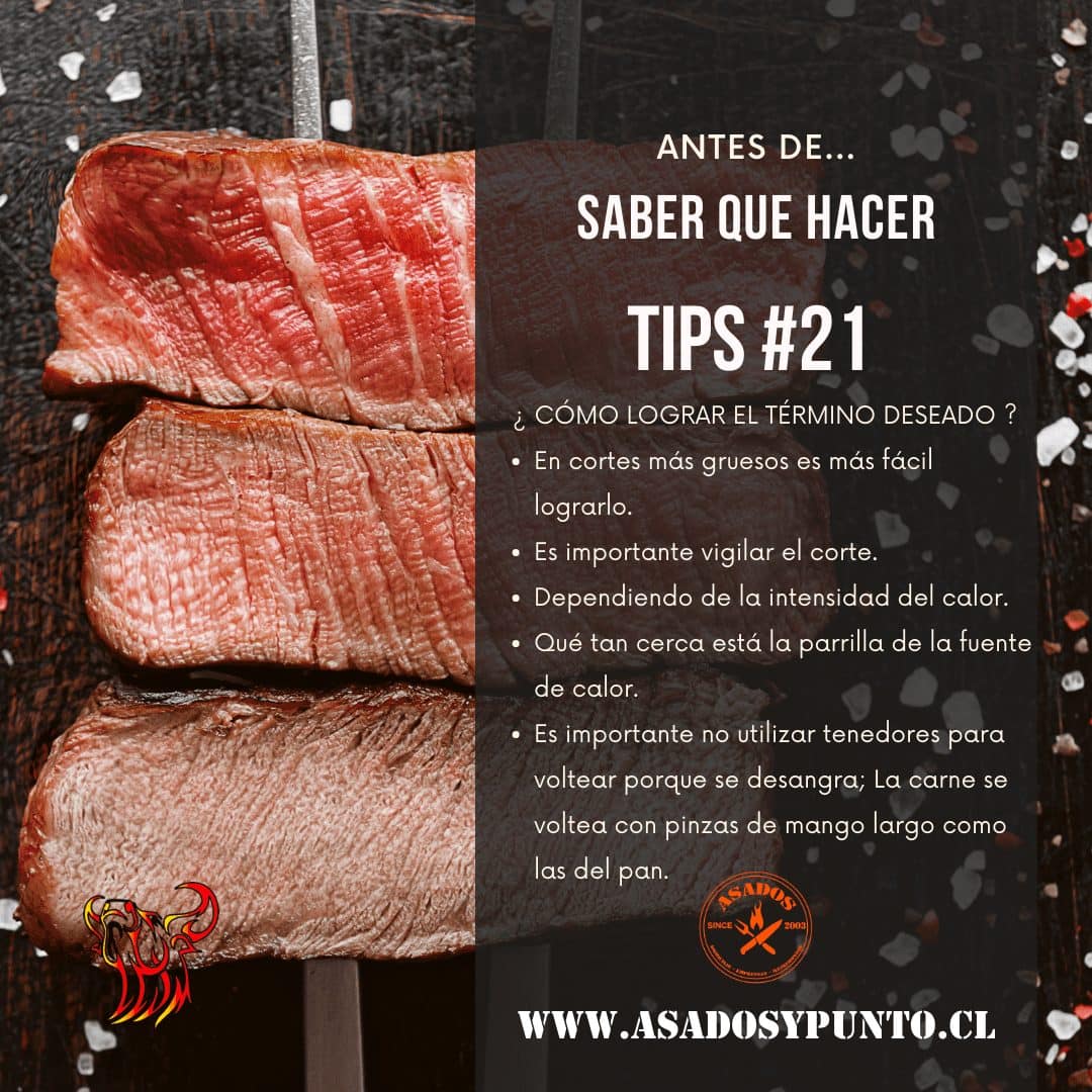 Cómo lograr el término deseado de la carne - Asados y Punto